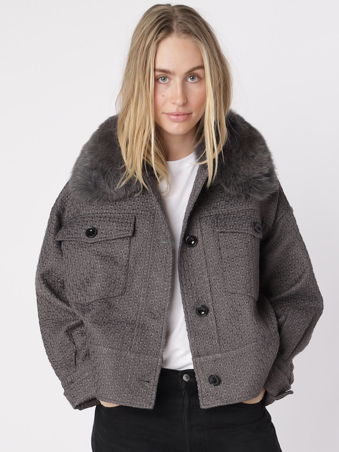 Meotine Charlie Jacket - Grå | Follestad