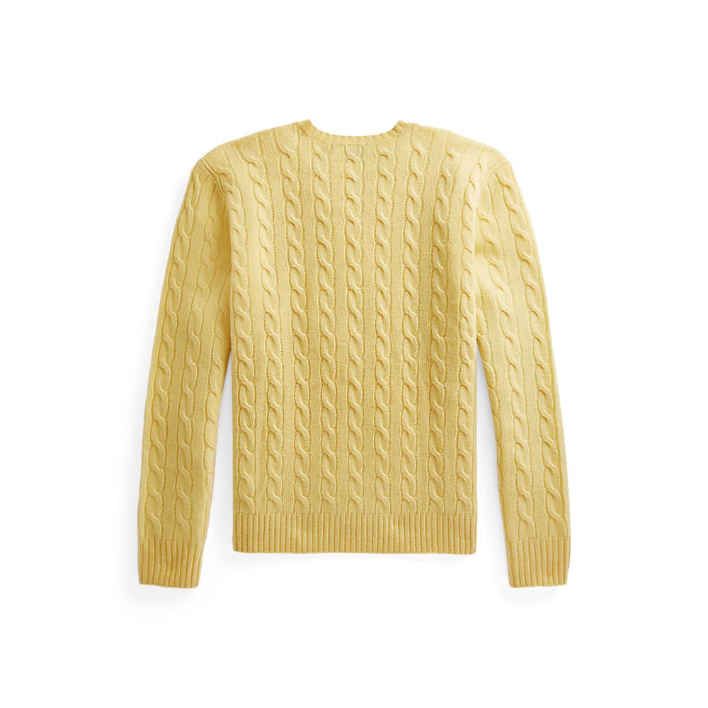 Polo Ralph Lauren Cable-Knit Wool-Cashmere Sweater - Gul | Follestad