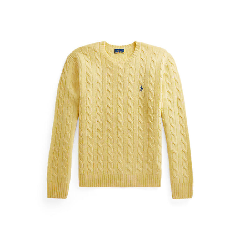 Polo Ralph Lauren Cable-Knit Wool-Cashmere Sweater - Gul | Follestad