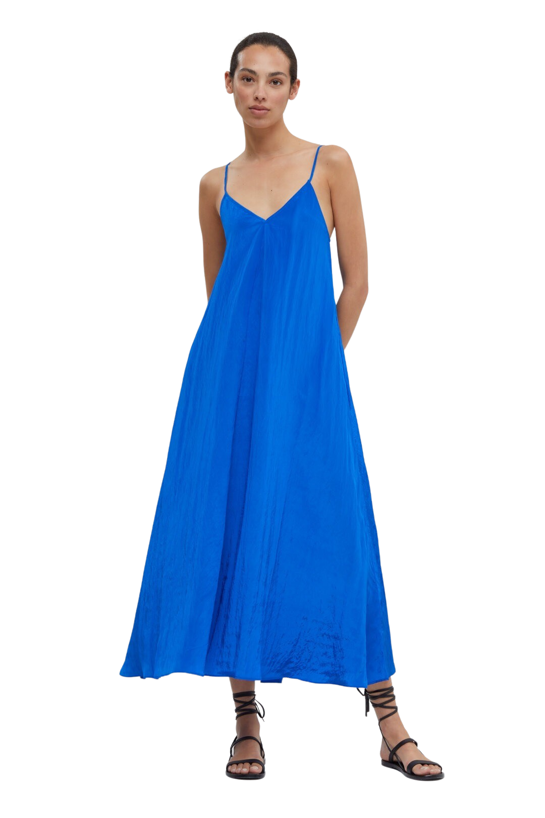 Closed Slip Dress - Blå | Follestad