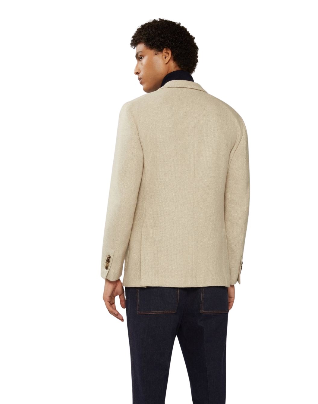 Lardini Jacket In Cashmere and Silk - Beige | Follestad