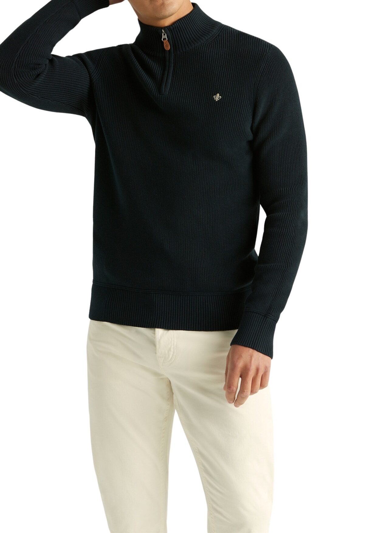Morris Stockholm Bernard Half Zip - Blå | Follestad