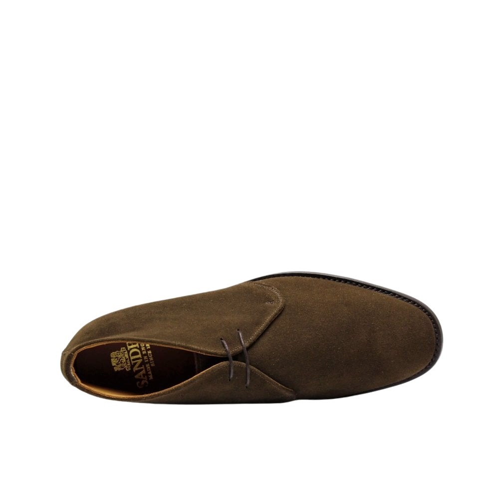 Sanders Cheseham Chocolate Suede Chukka Boot - Brun | Follestad