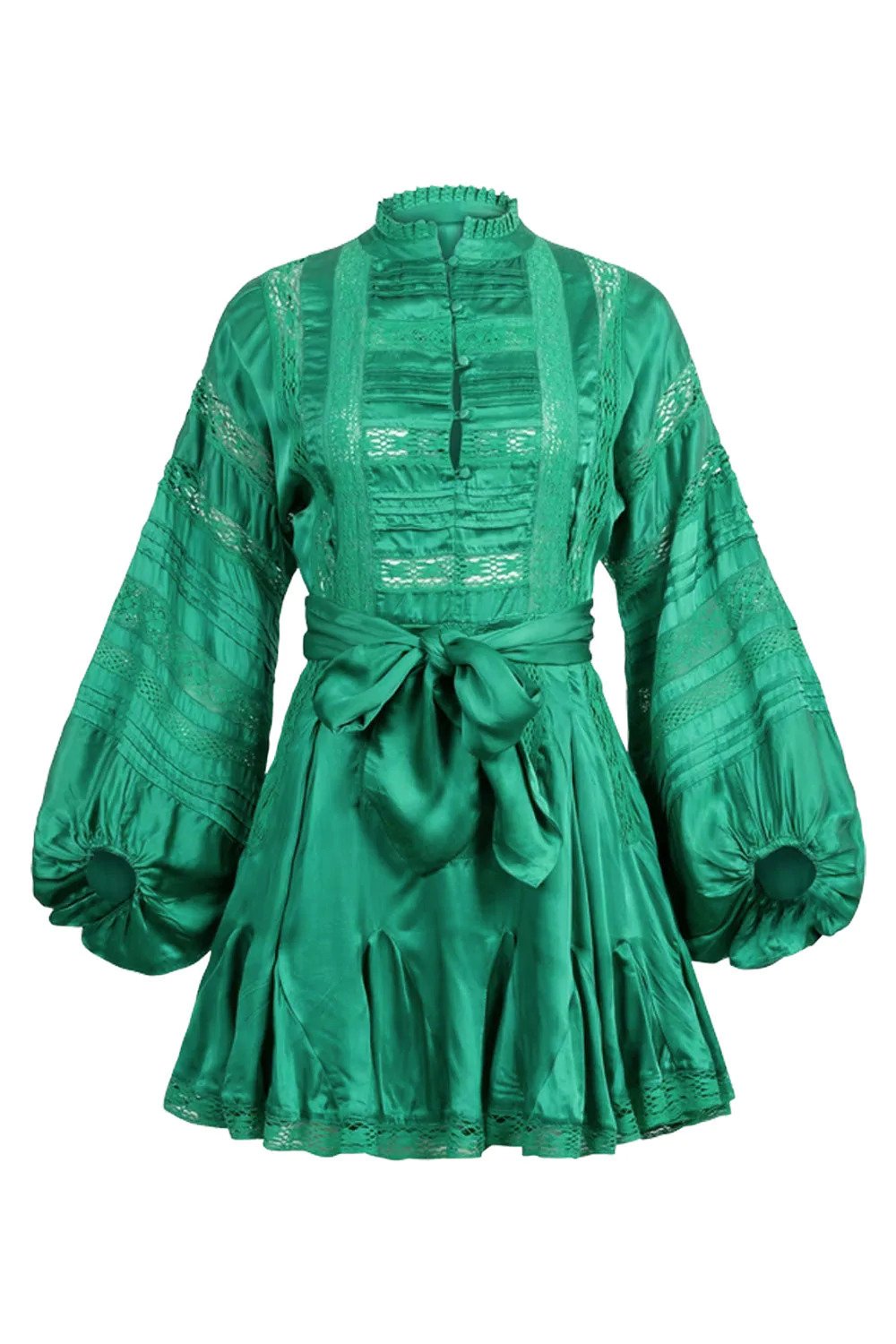 RAVN RAVN Lita Satin Dress - Grønn | Follestad