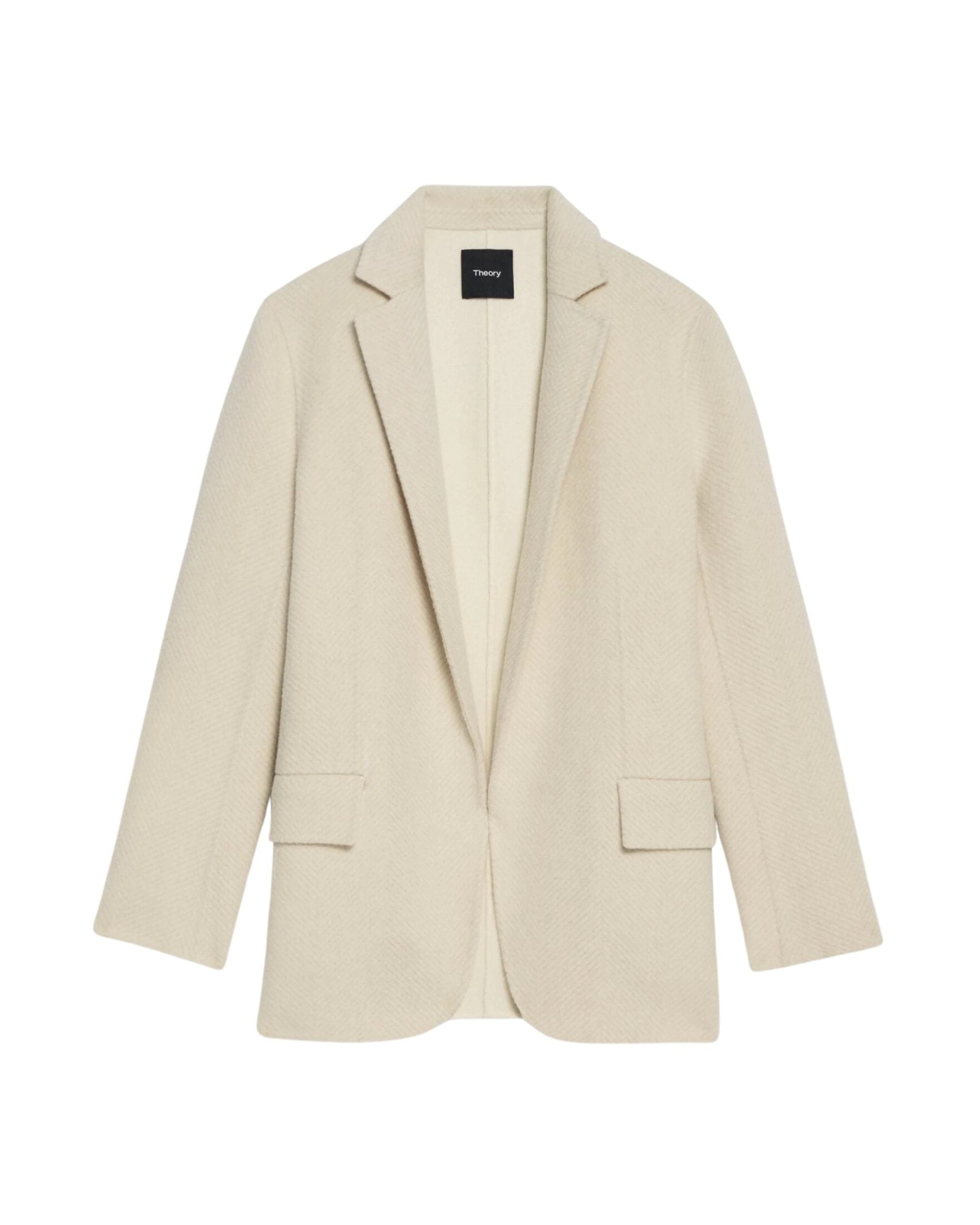 Theory Boy Jacket in Double Face Wool - Kremfarget | Follestad