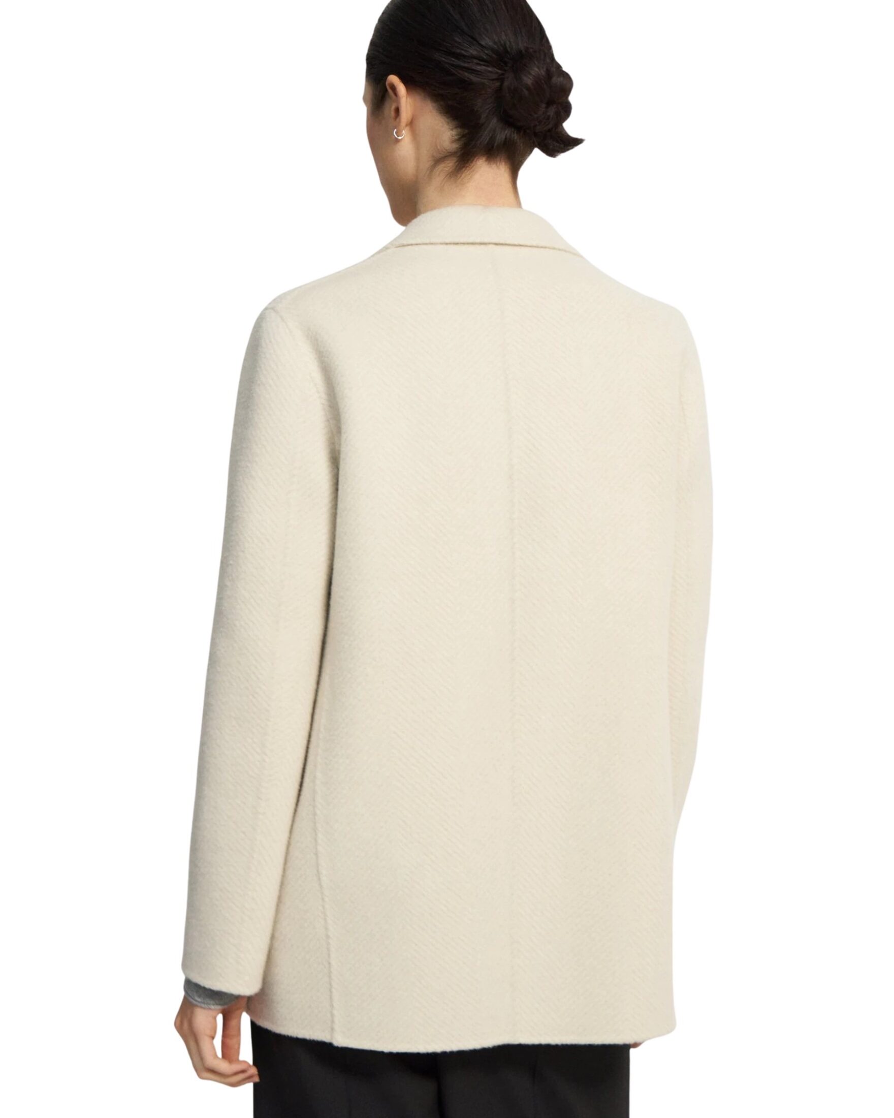 Theory Boy Jacket in Double Face Wool - Kremfarget | Follestad