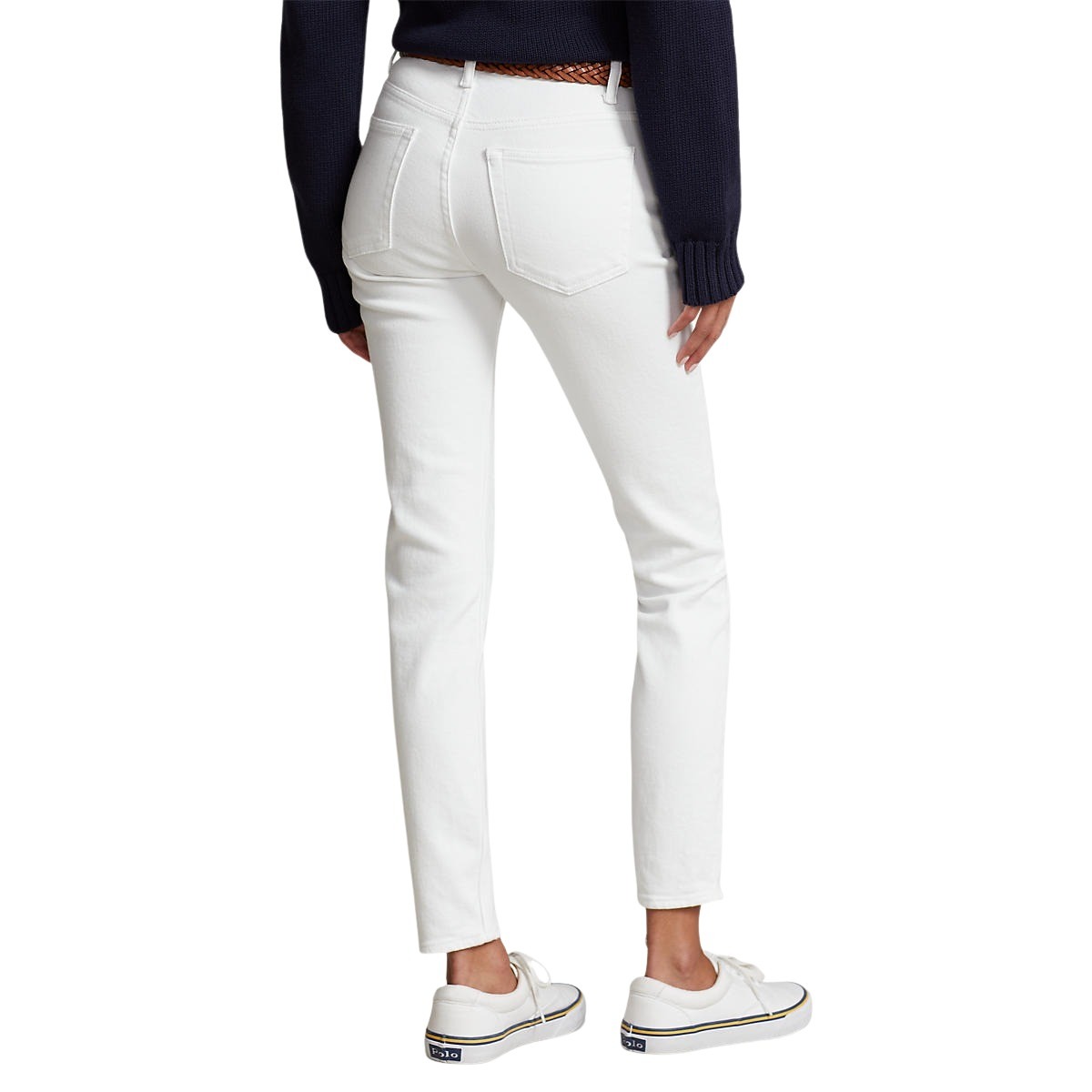 Polo Ralph Lauren Mid Rise Skinny Jeans - Hvit | Follestad