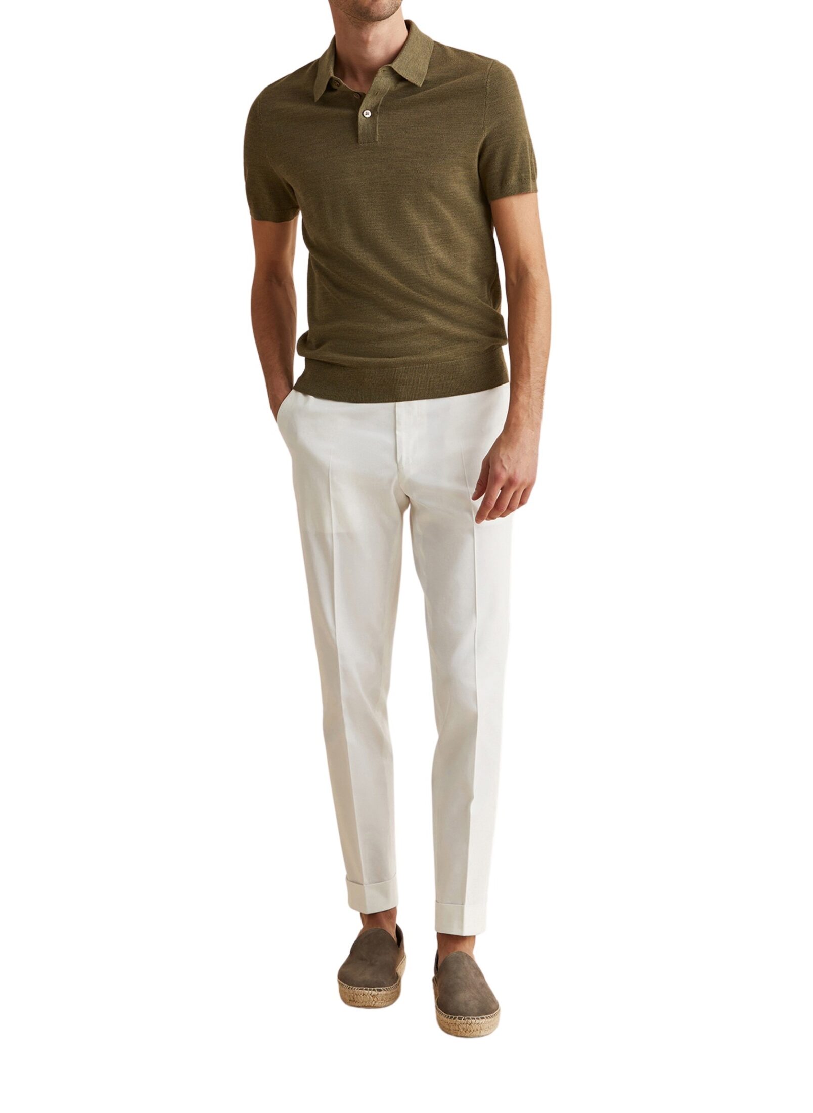 Morris Stockholm Heritage Alberto SS Polo Shirt - Oliven | Follestad