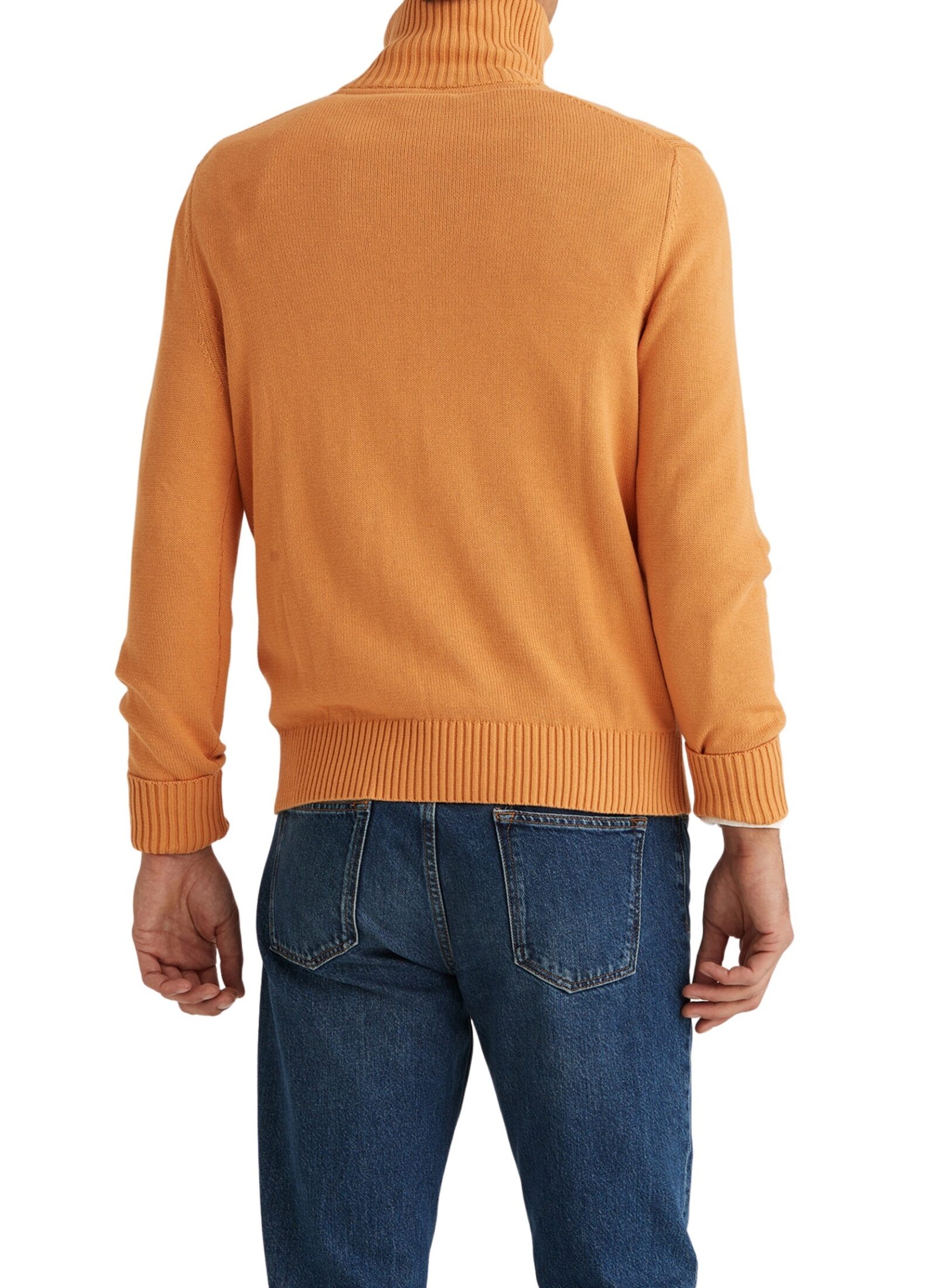 Morris Stockholm Raymond Cable Half Zip - Oransje | Follestad
