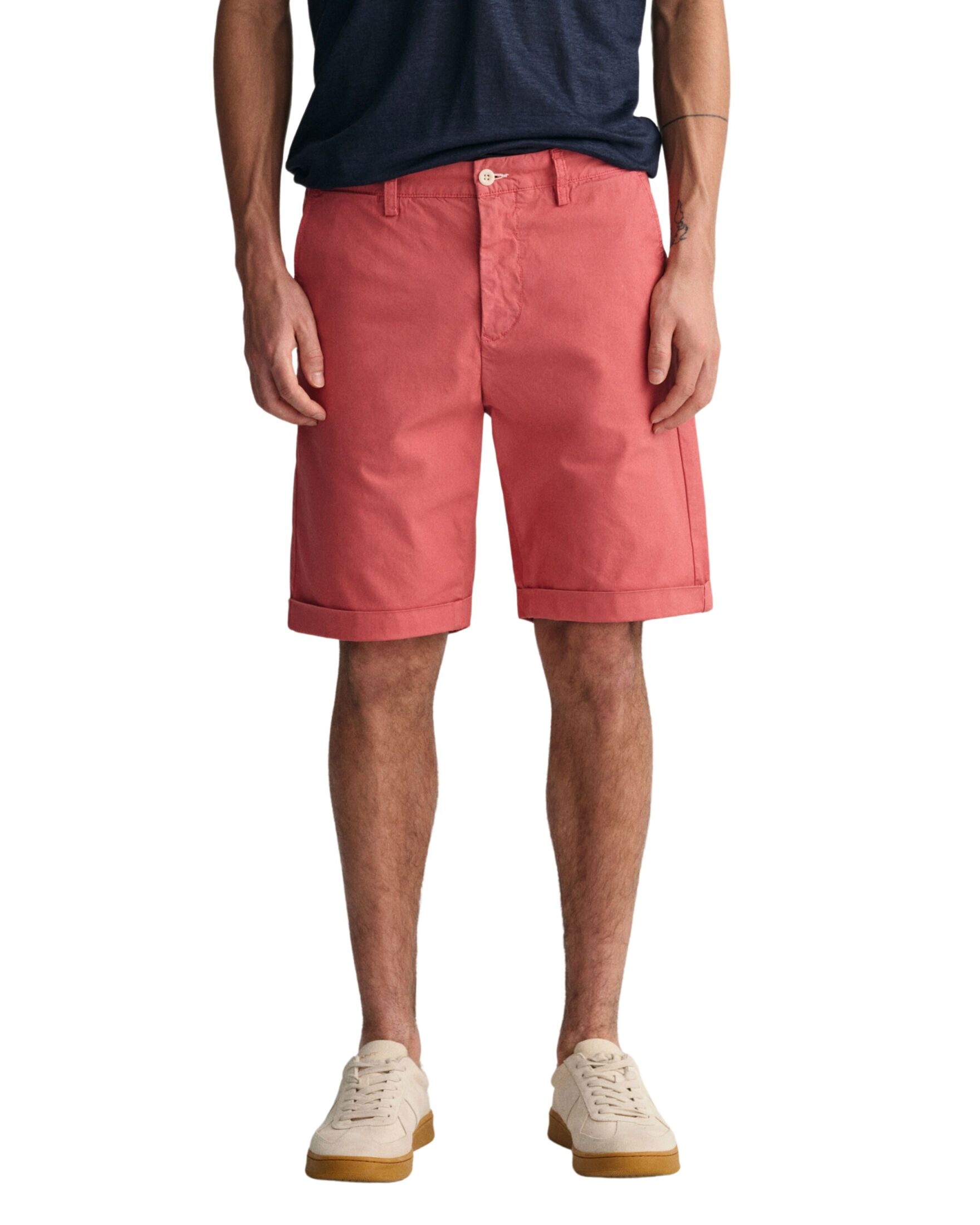 GANT Allister Regular Fit Sunfaded Shorts - Rød | Follestad