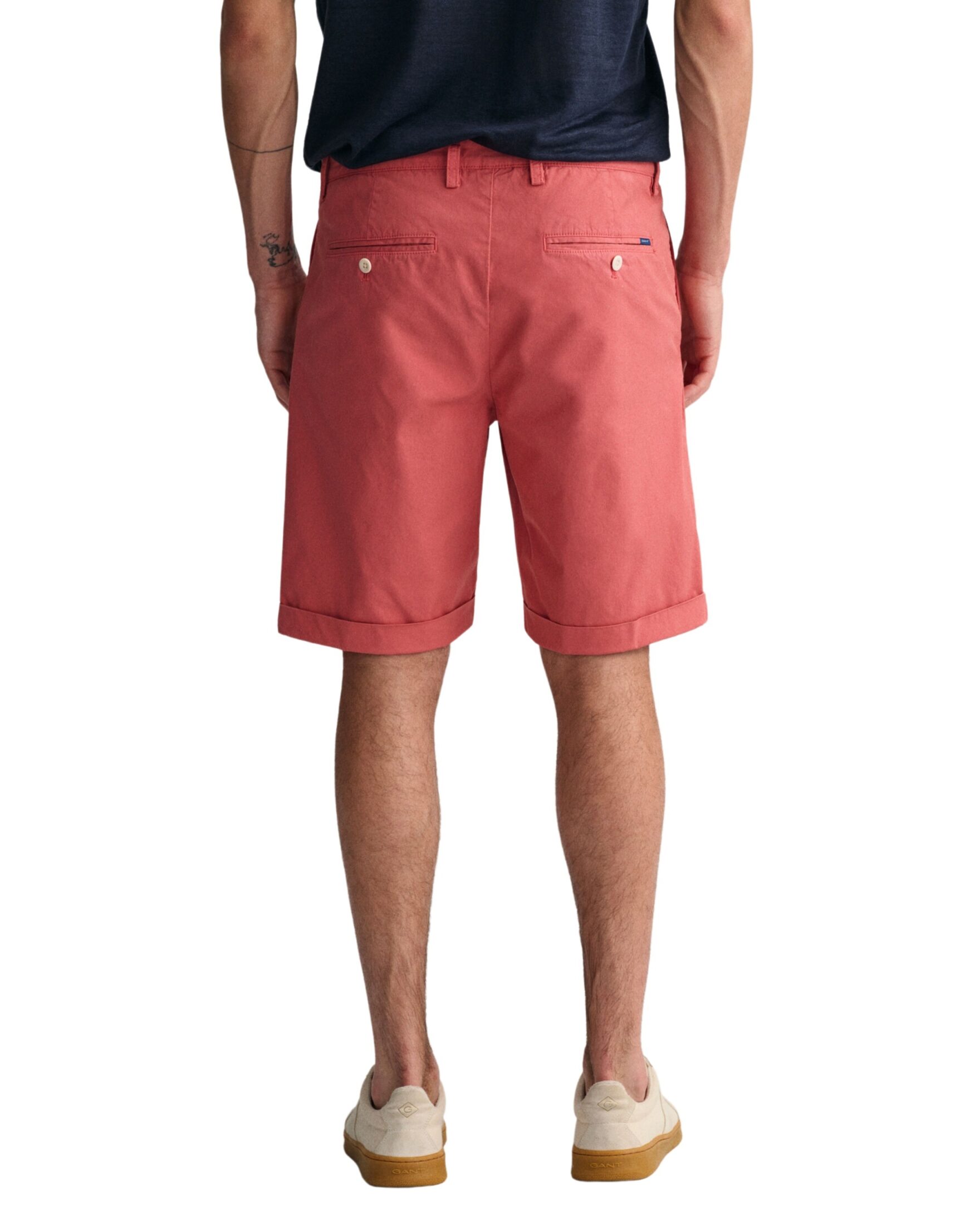 GANT Allister Regular Fit Sunfaded Shorts - Rød | Follestad