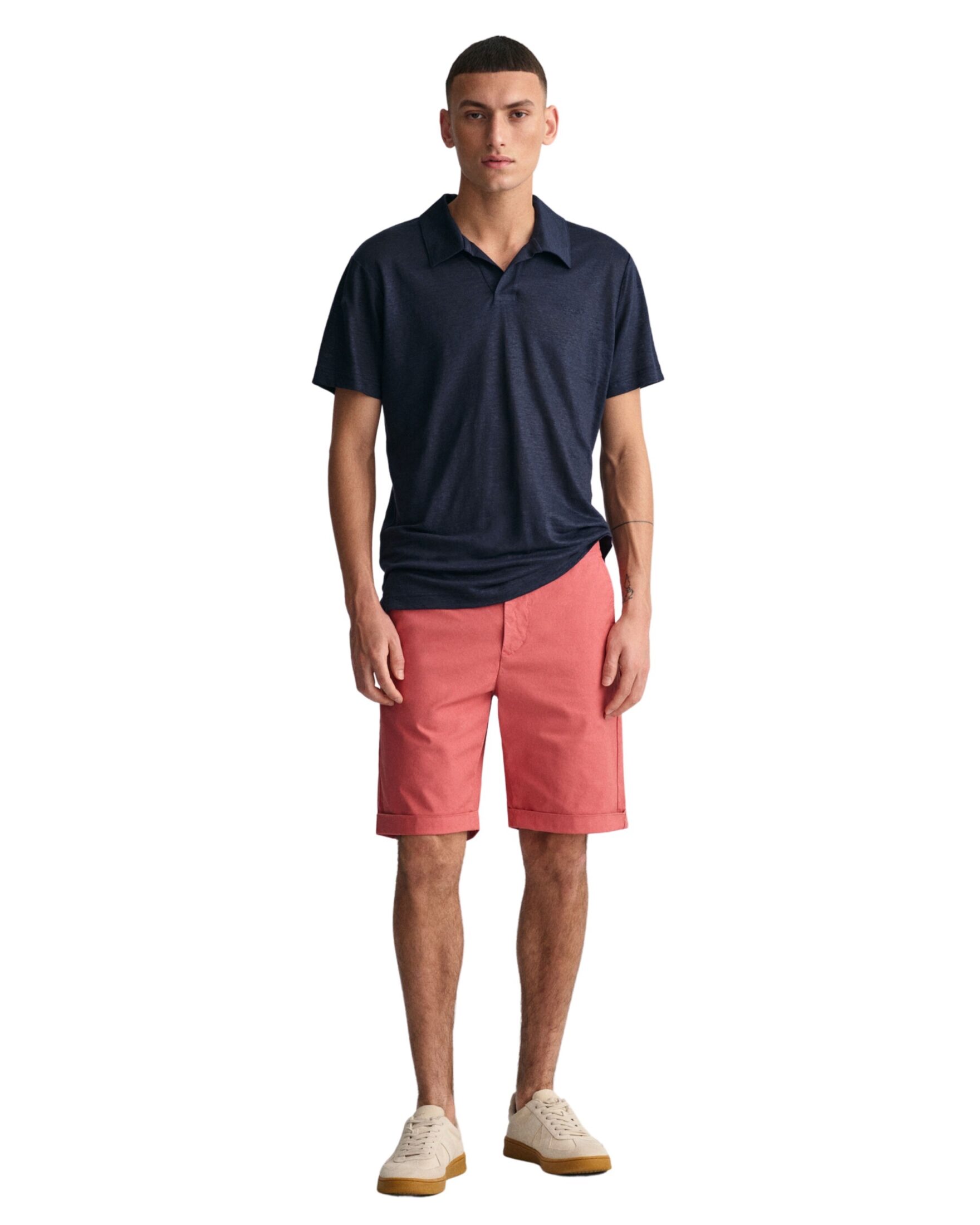 GANT Allister Regular Fit Sunfaded Shorts - Rød | Follestad