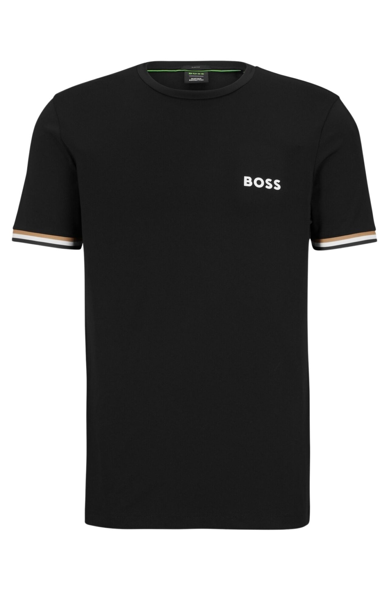 BOSS Green Boss X Matteo Berrettini Logo Crew-Neck T-Shirt With ...