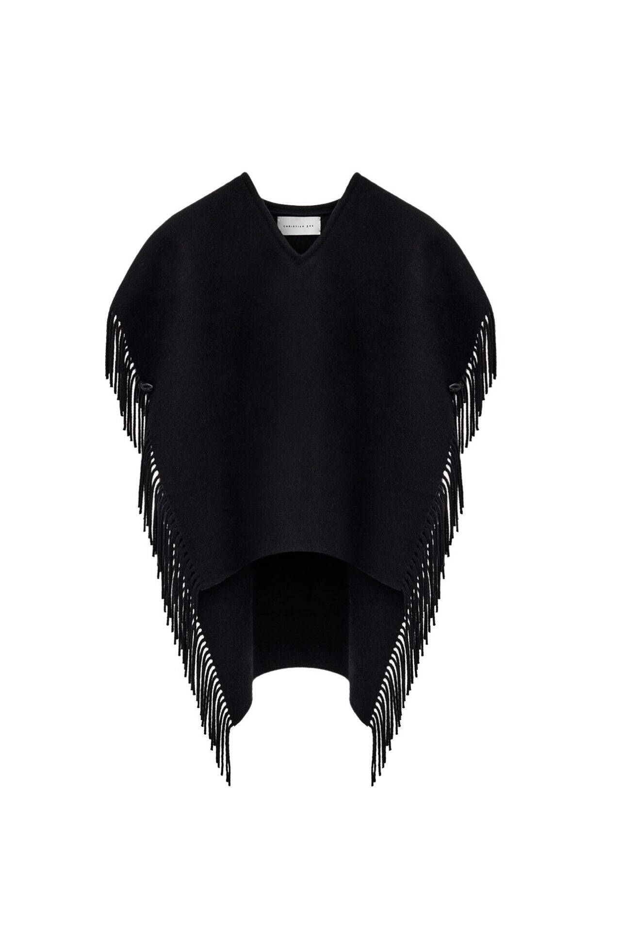 Christian Aks Lara Poncho - Sort | Follestad
