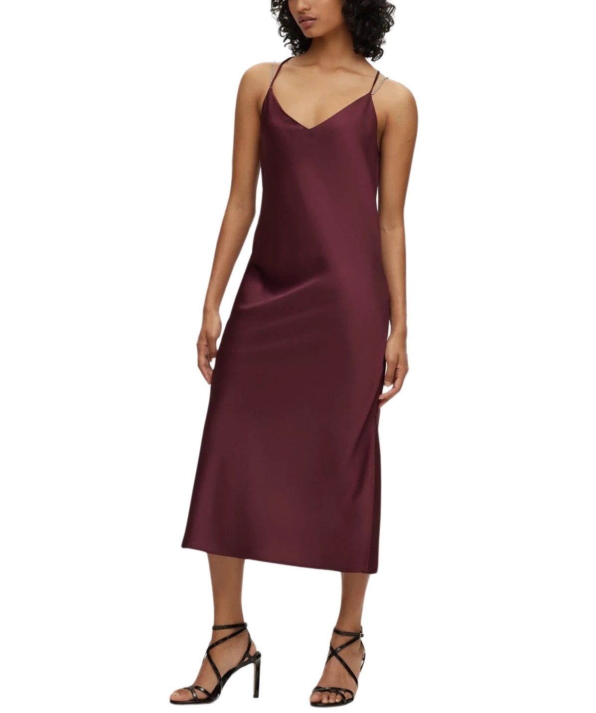 Boss Dechana Slip Dress - Burgunder | Follestad