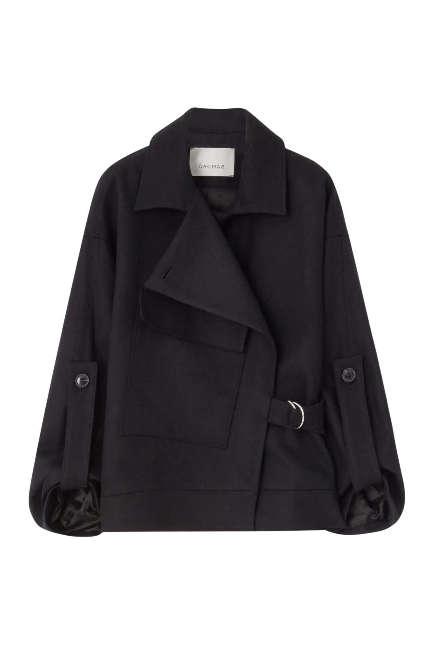 Dagmar Aviator Wool Jacket - Sort | Follestad