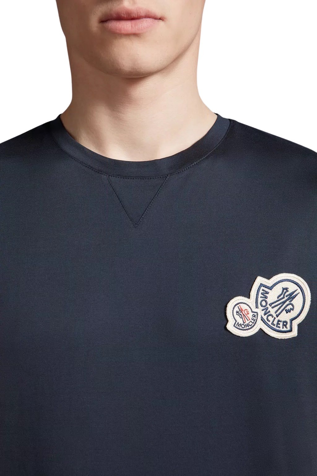 Moncler Double Logo T-Shirt - Marine | Follestad