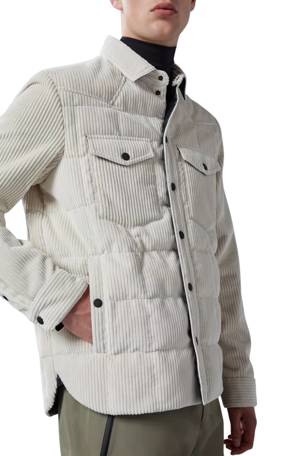 Moncler Grenoble Gelt Down Shacket - Hvit | Follestad