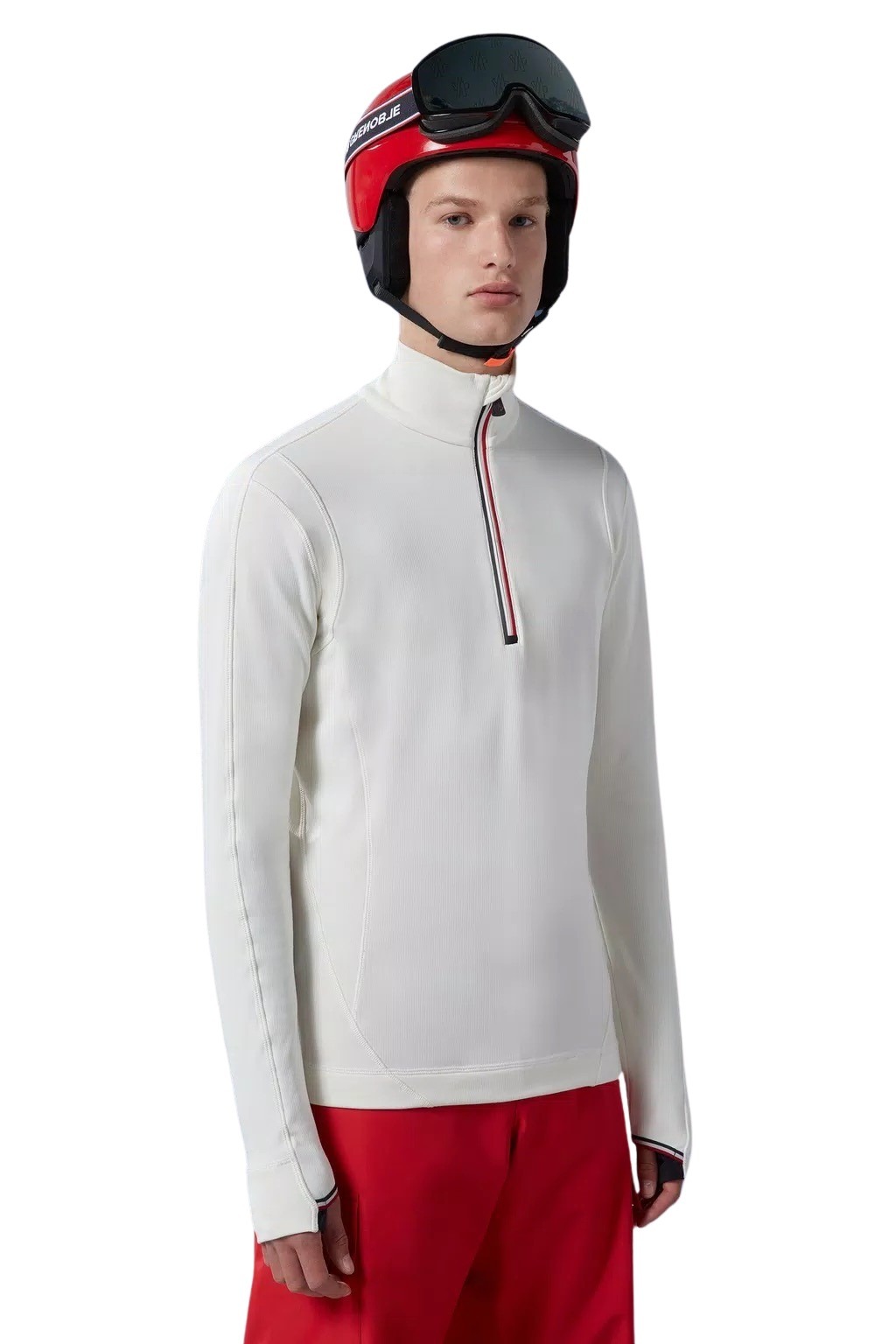 Moncler Grenoble Base Layer Polo Neck - Hvit | Follestad