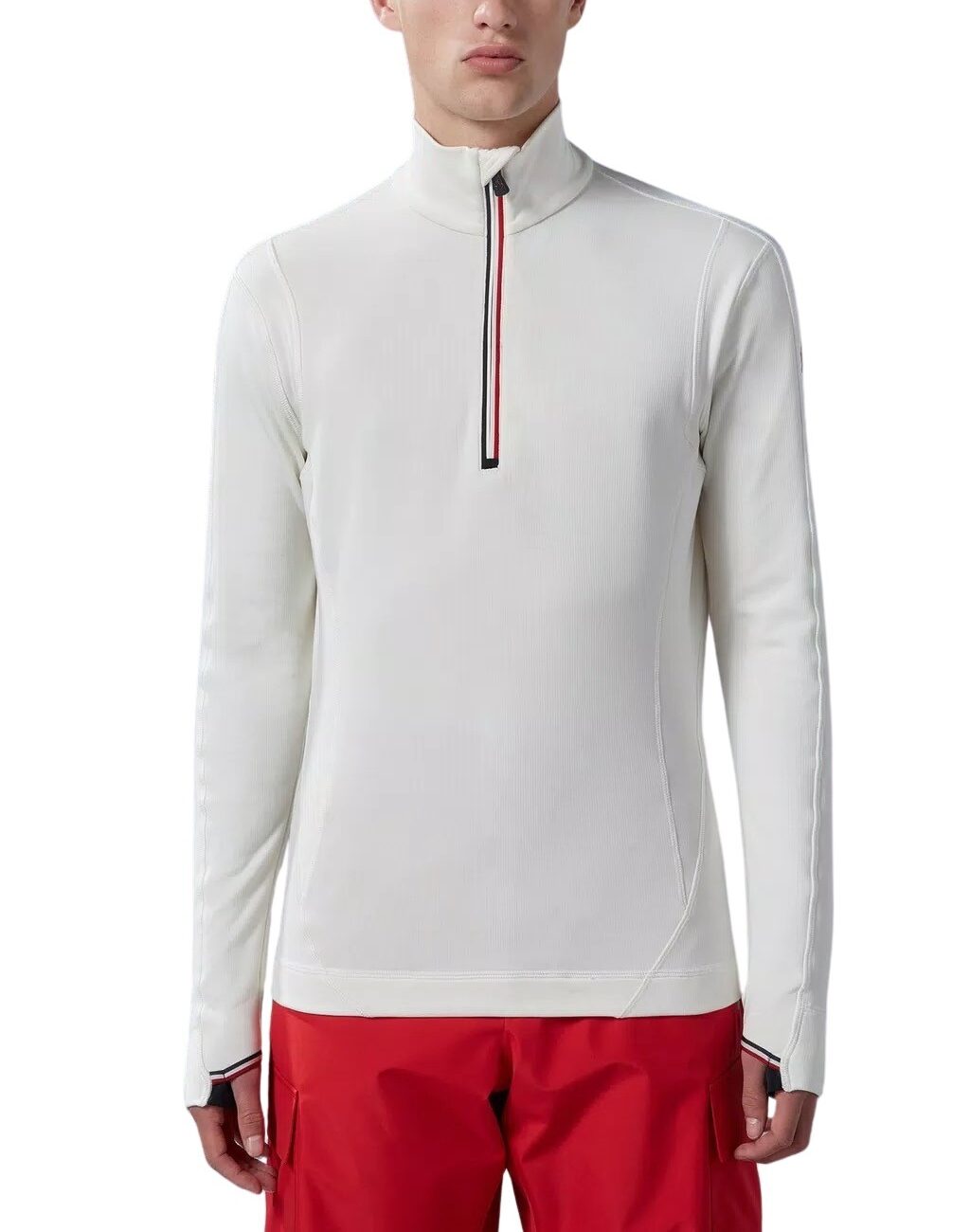 Moncler Grenoble Base Layer Polo Neck - Hvit | Follestad