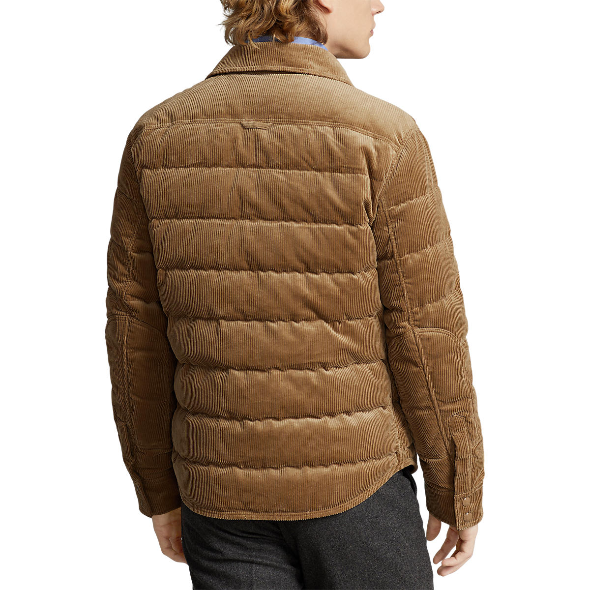 Polo Ralph Lauren Corduroy Quilted Down Jacket - Kamelfarget | Follestad
