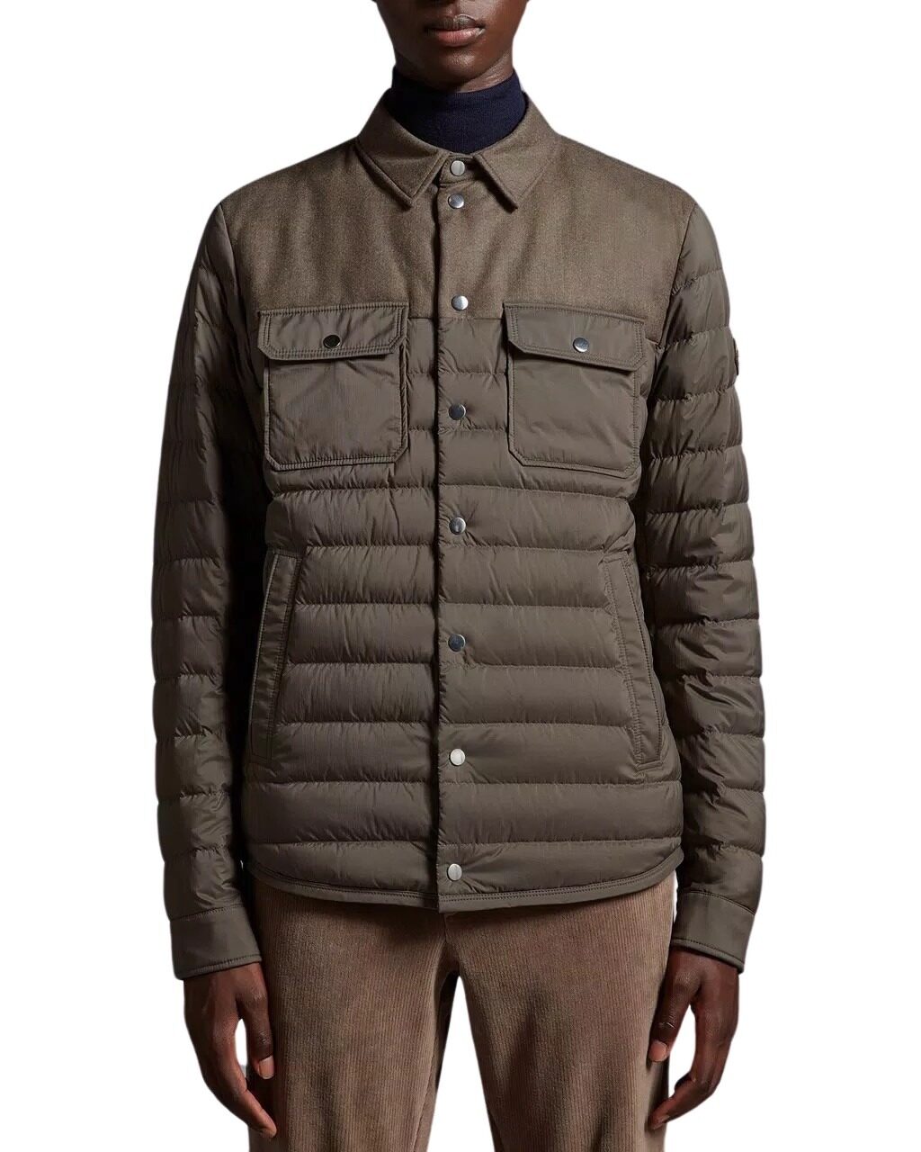 Moncler Fauscoum Down Shacket - Beige | Follestad