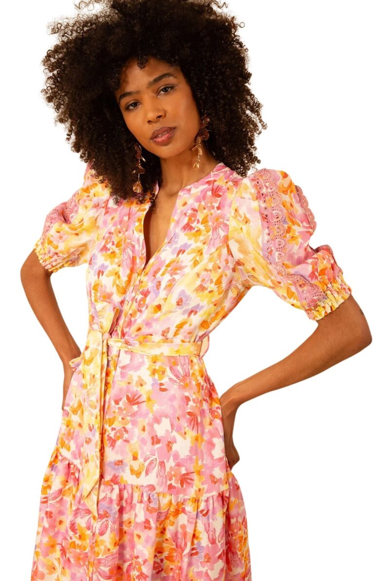 Hale Bob Hayden Linen Maxi Dress - Rosa | Follestad