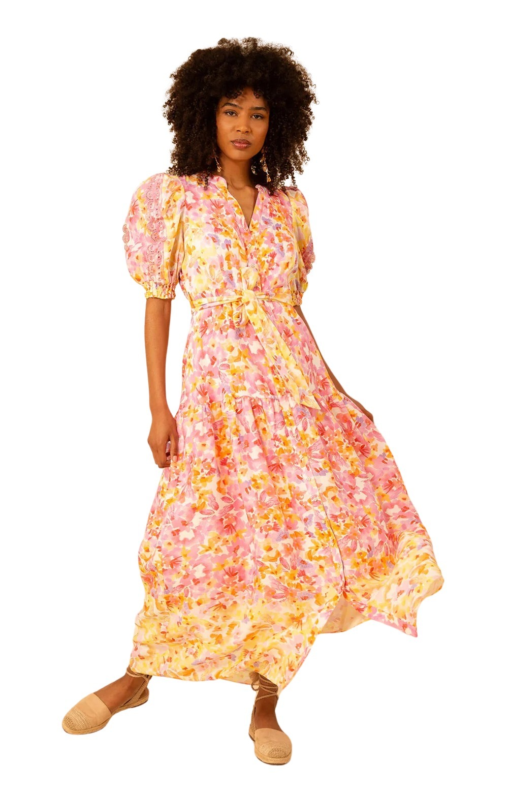 Hale Bob Hayden Linen Maxi Dress - Rosa | Follestad