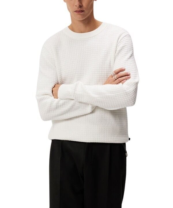 J.Lindeberg Archer Structure Sweater - Hvit | Follestad