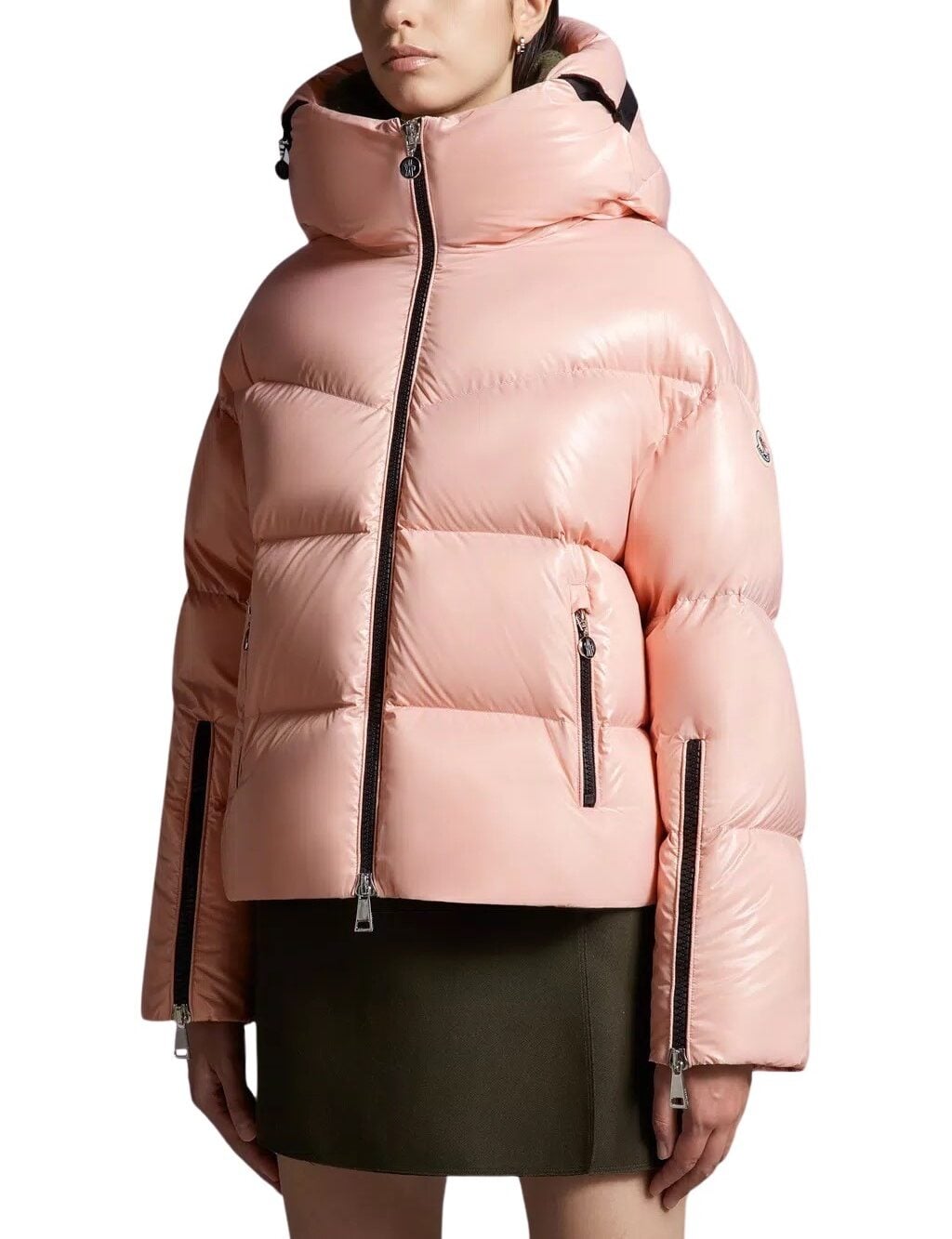 Moncler Huppe Short Down Jacket - Rosa | Follestad