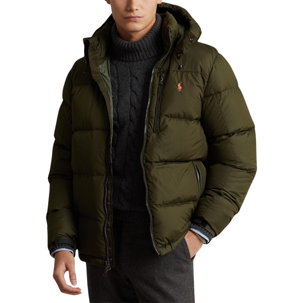 Polo Water Repellent Down Jacket