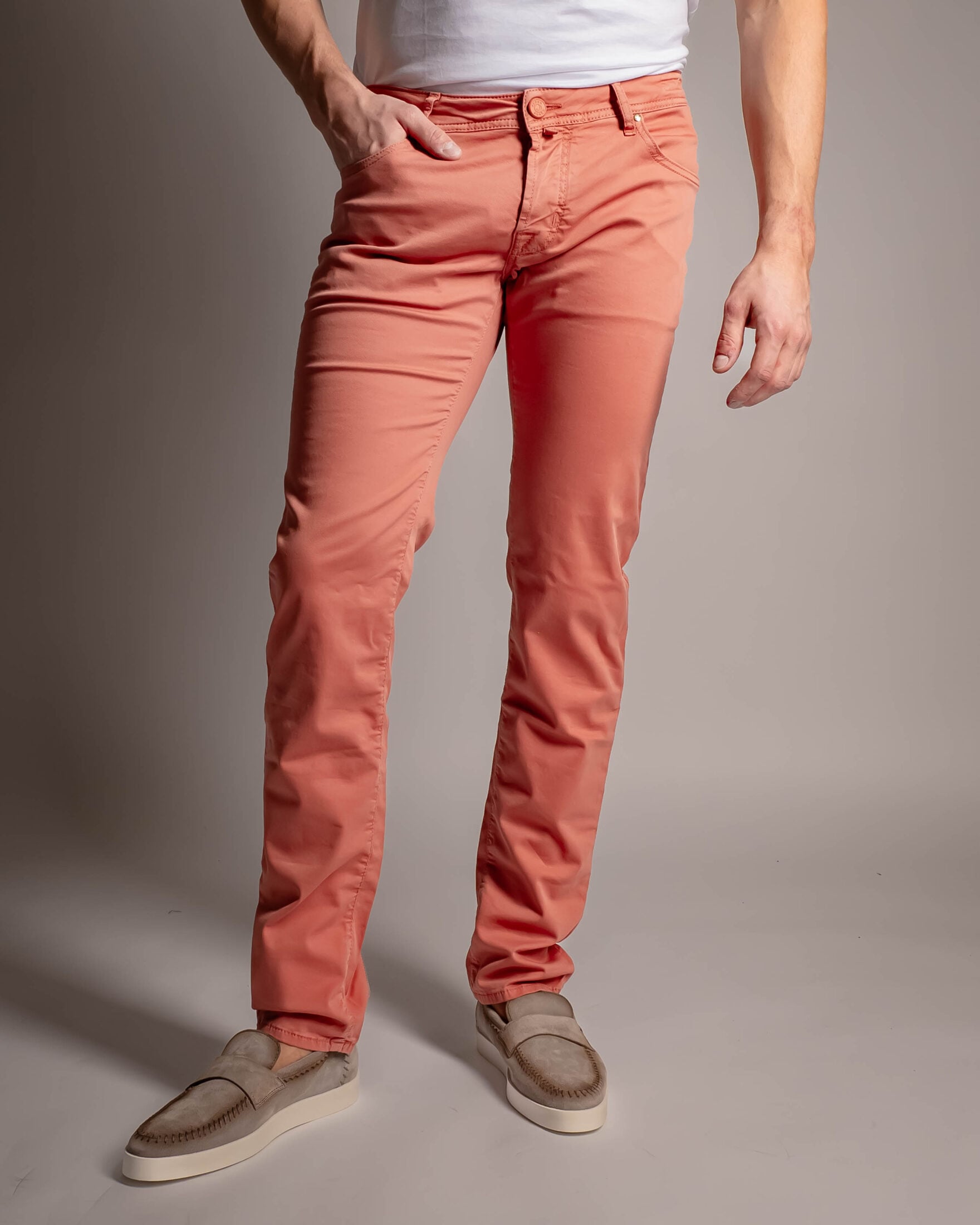 Jacob Cohën Nick Trousers - Rød | Follestad