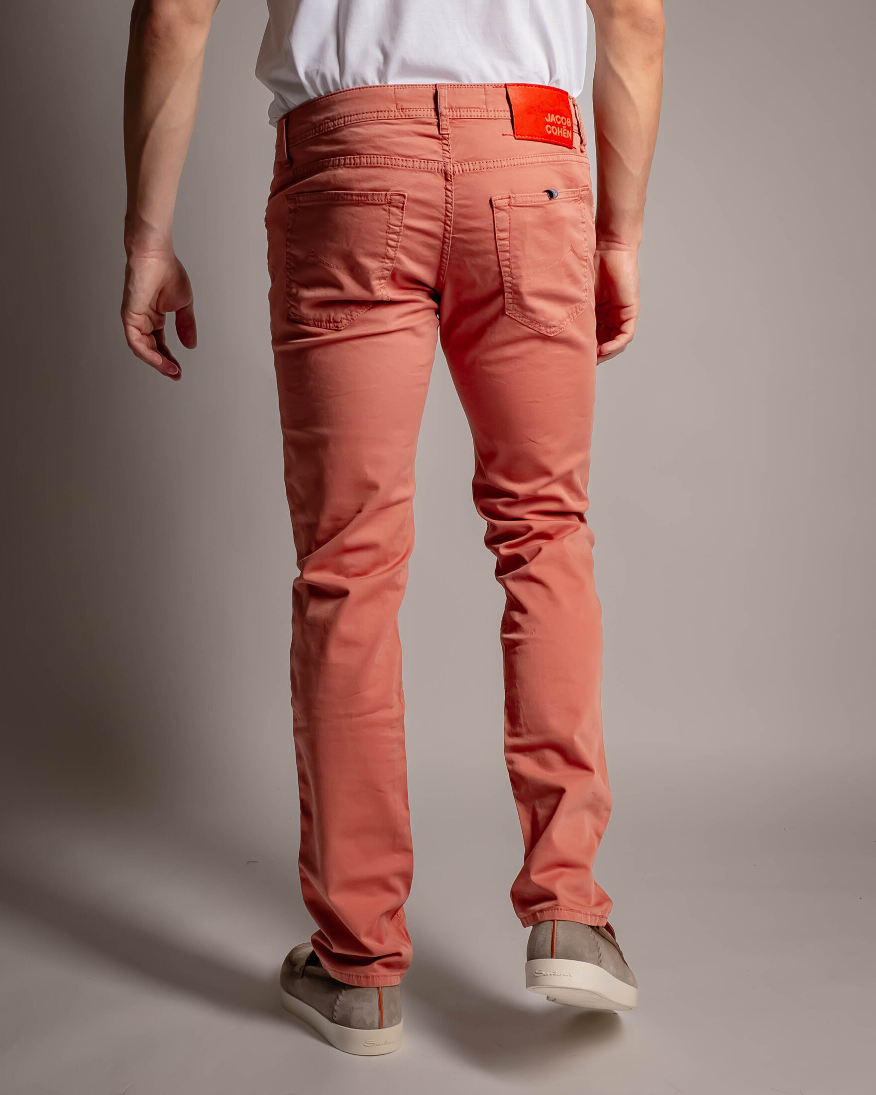 Jacob Cohën Nick Trousers - Rød | Follestad