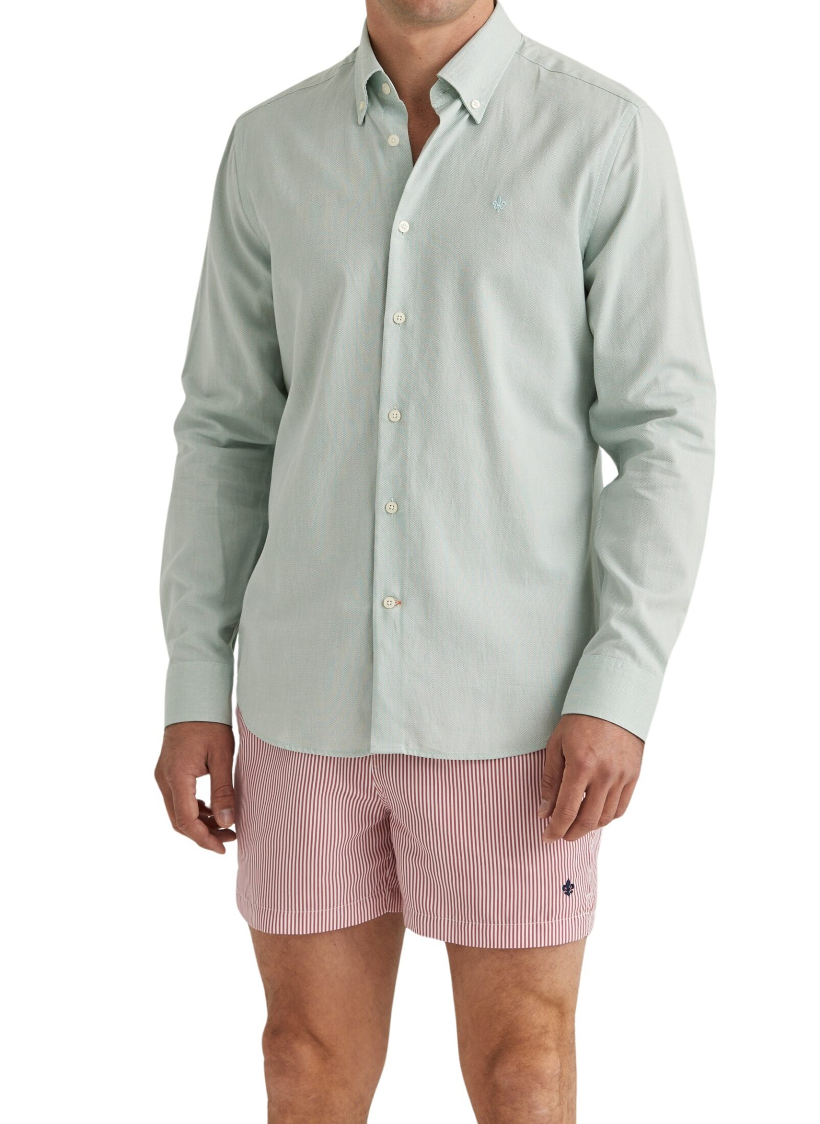 Morris Stockholm Pinpoint Oxford Shirt - Grønn | Follestad