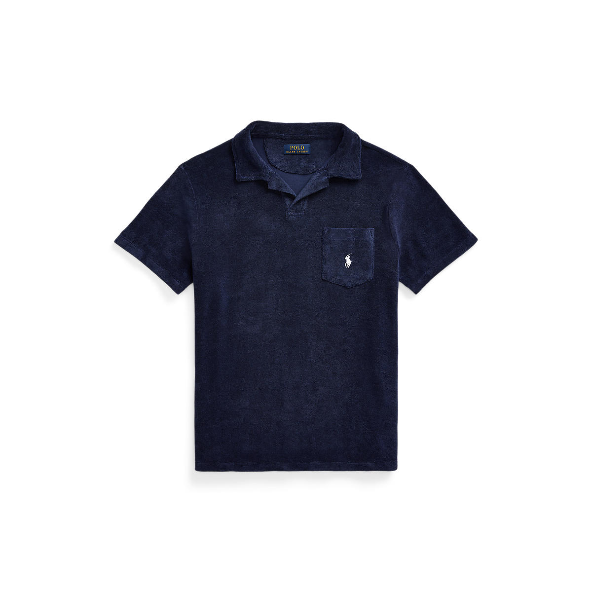 Polo Ralph Lauren Custom Slim Fit Terry Polo Shirt - Marine | Follestad