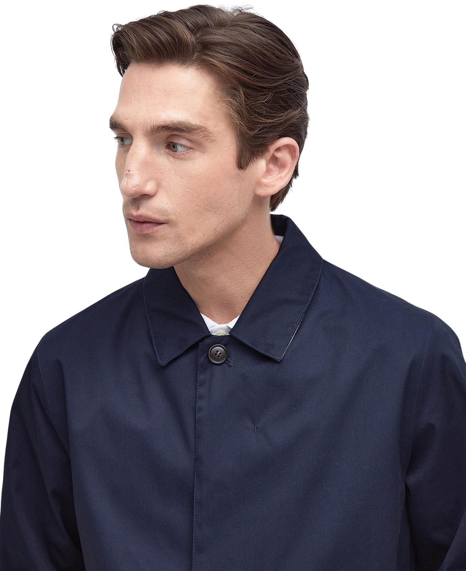 Barbour Rokig Lightweight Waterproof Mac - Marine | Follestad