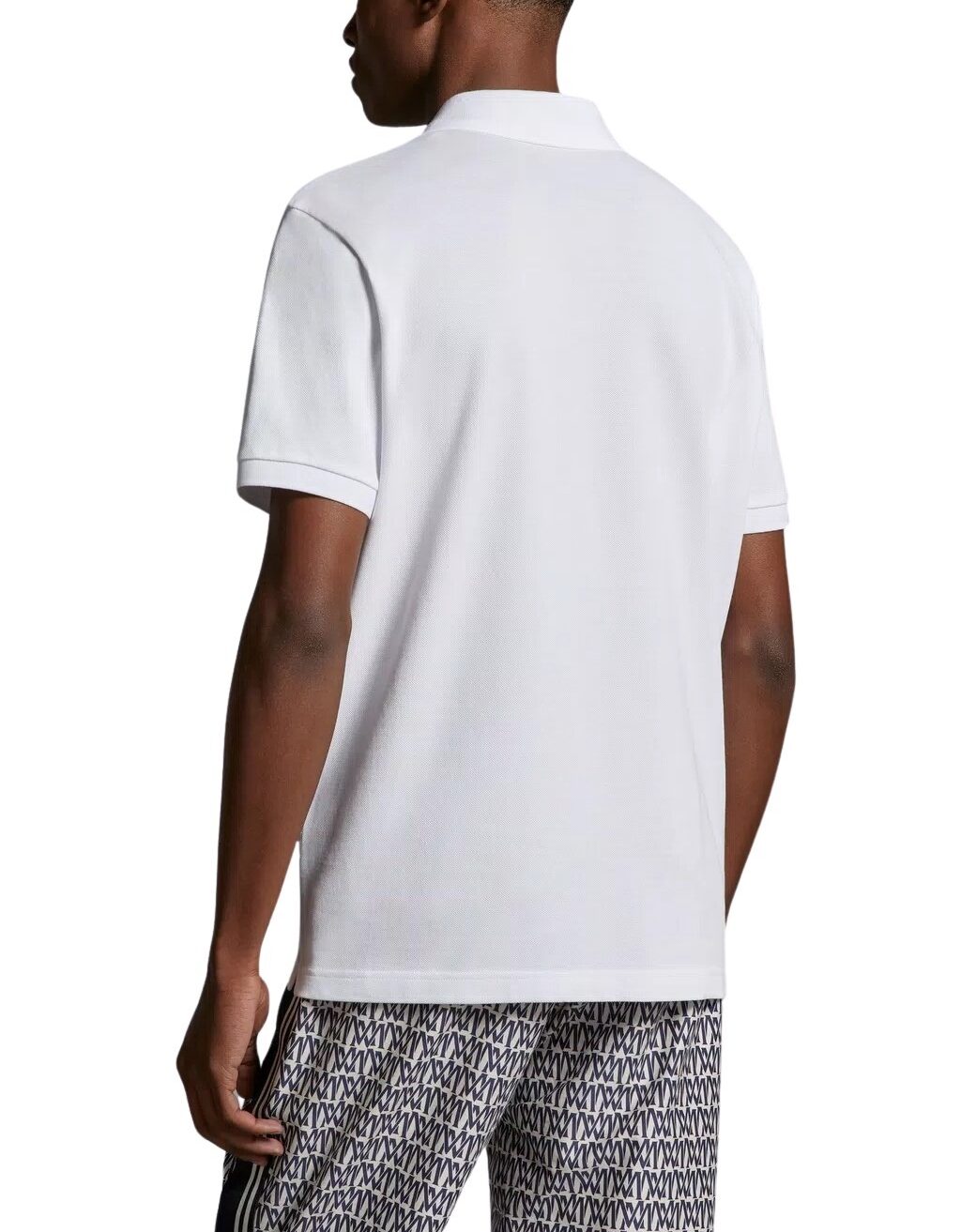 Moncler Embroidered Monogram Polo Shirt - Hvit | Follestad