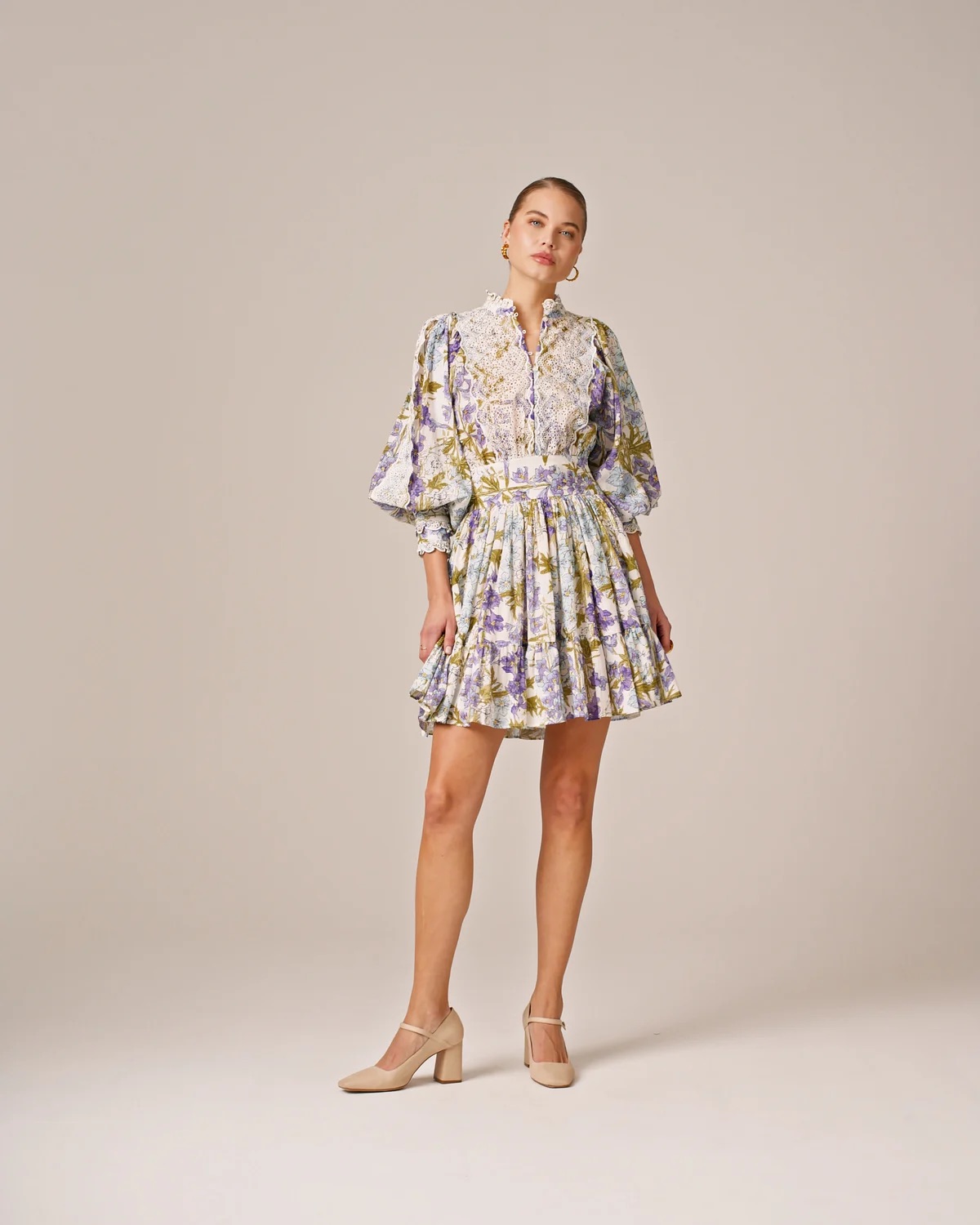 byTiMo Cotton Slub Mini Dress - Blossom | Follestad