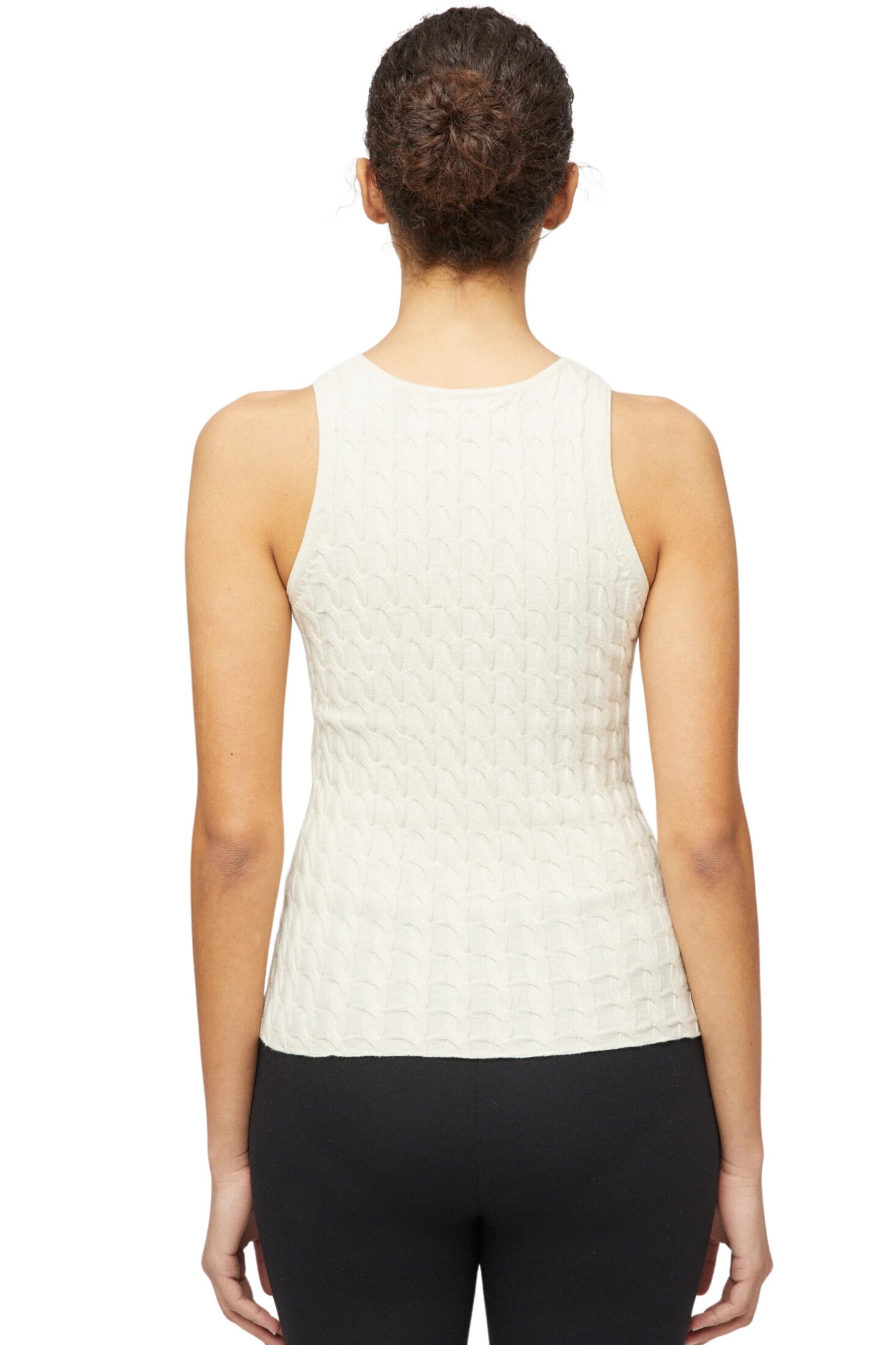 FWSS Crew Cable Knit Tank - Hvit | Follestad