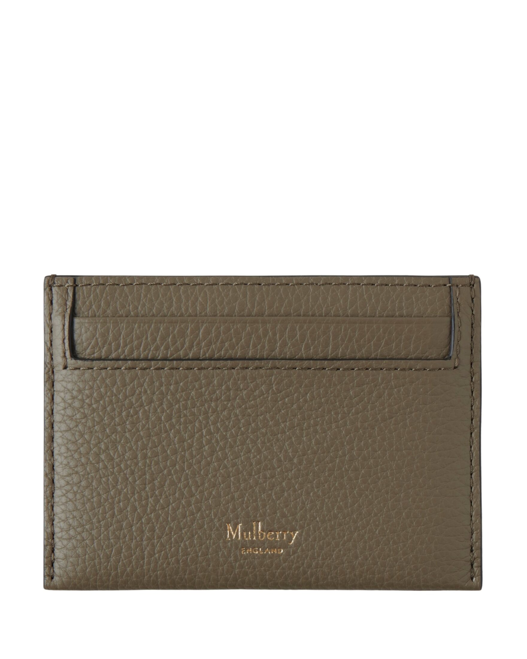 Mulberry Credit Card Slip - Linen Green Small Classic Grain | Follestad