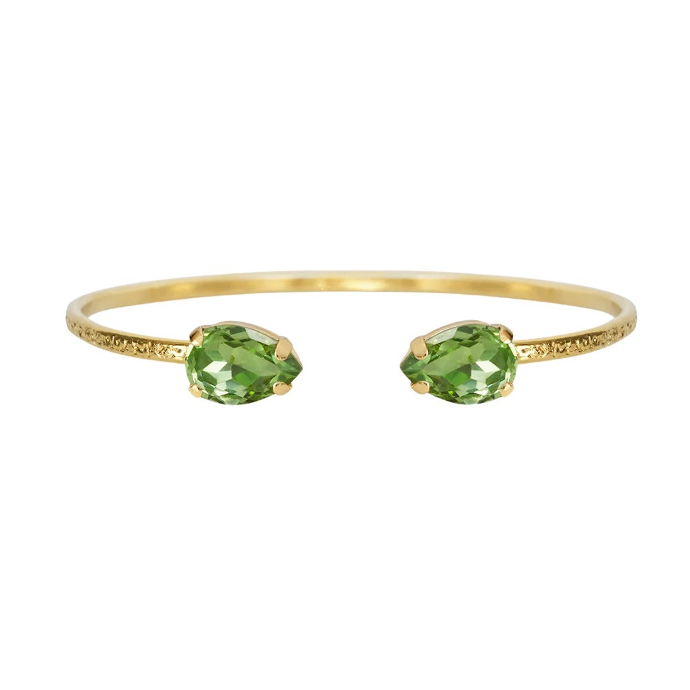 Caroline Svedbom Petite Drop Bracelet Gold - Peridot | Follestad