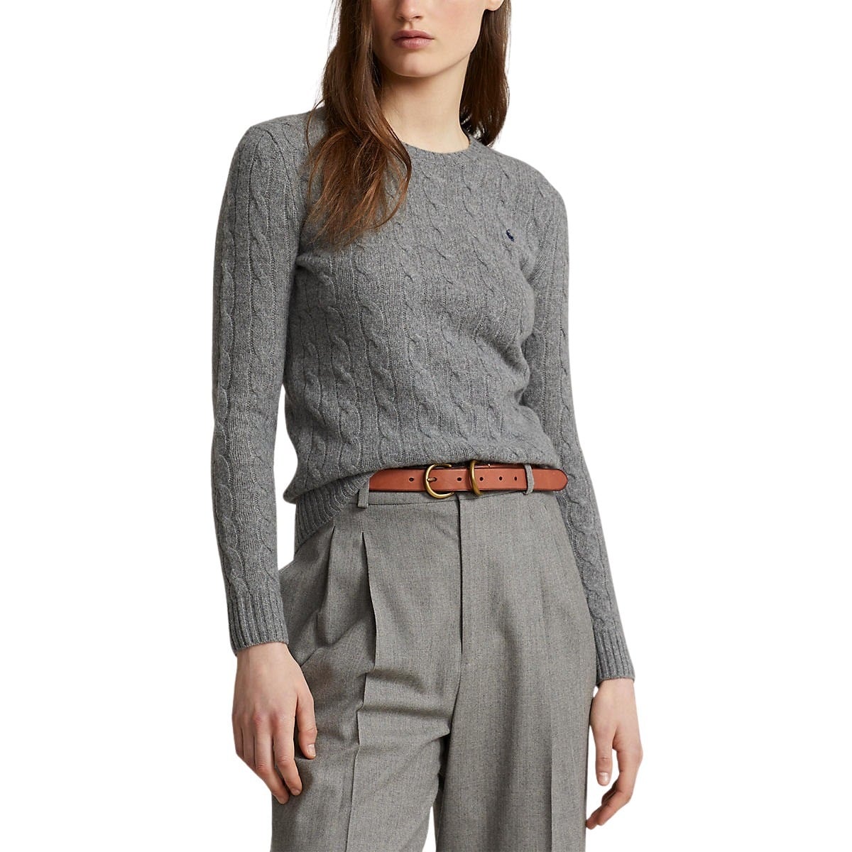 Polo Ralph Lauren Cable-Knit Wool-Cashmere Sweater - Grå | Follestad