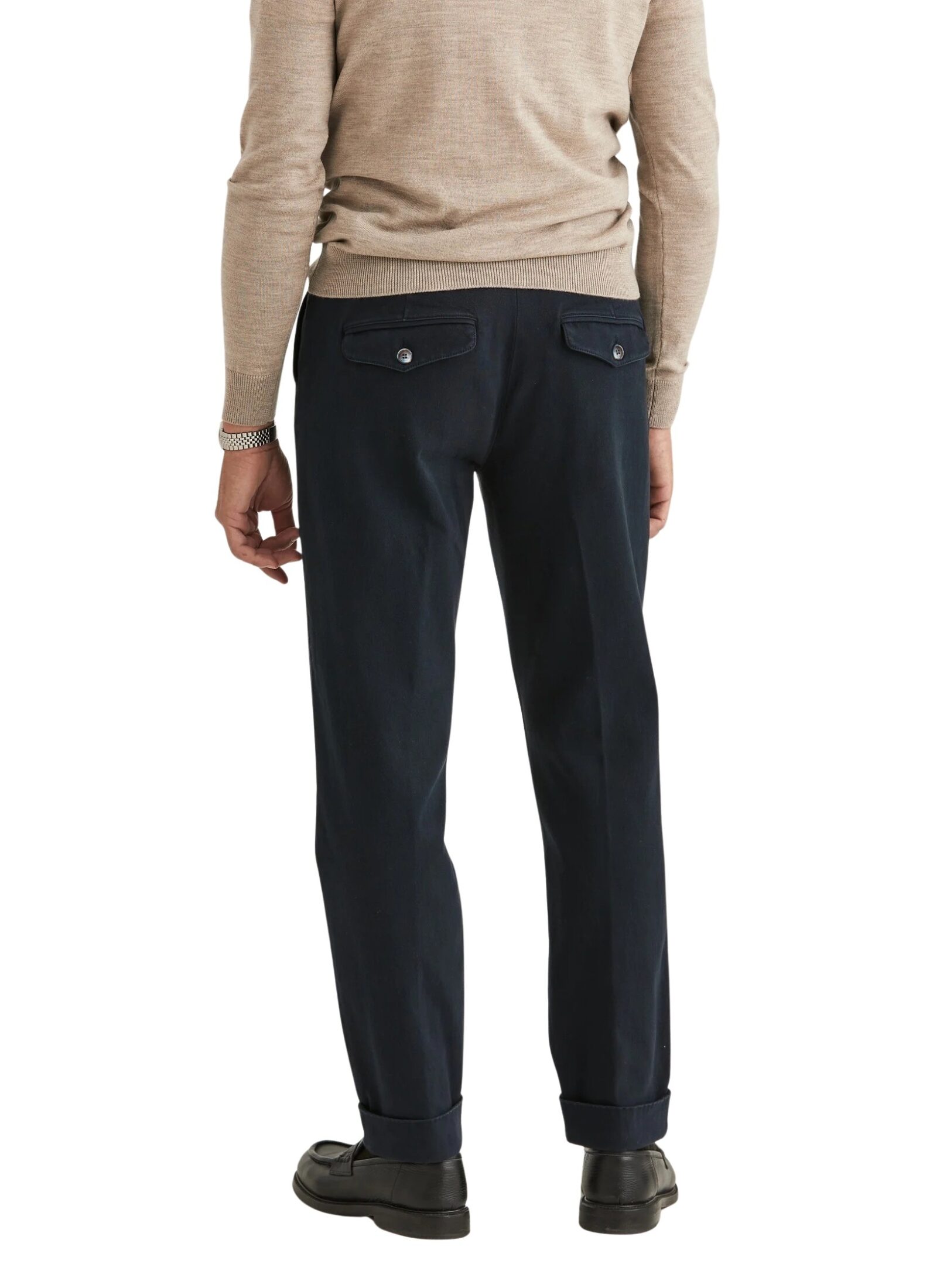 Morris Stockholm Jones Soft Twill Trousers - Marine | Follestad