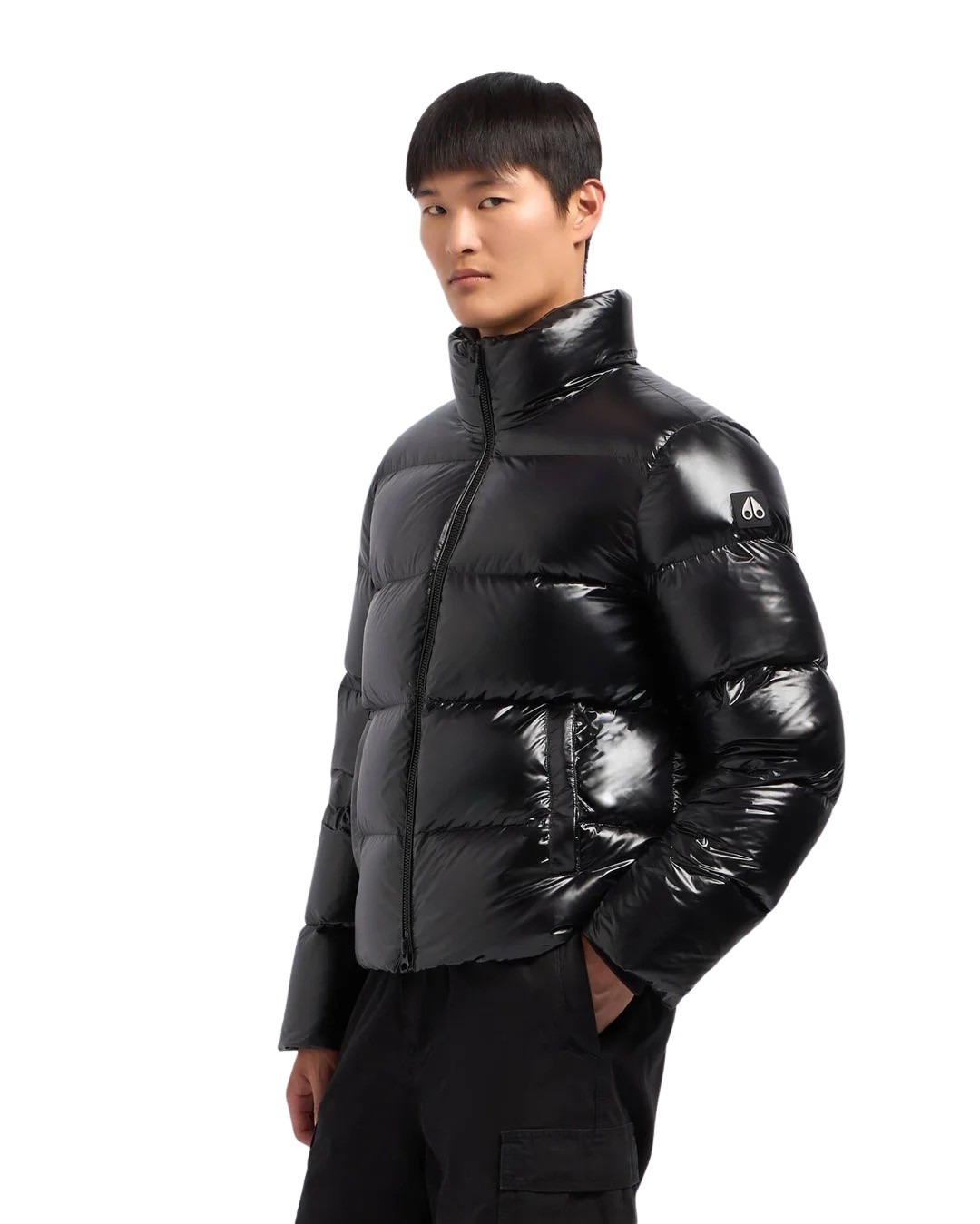 Moose Knuckles King Down Shiny Puffer Jacket - Black | Follestad