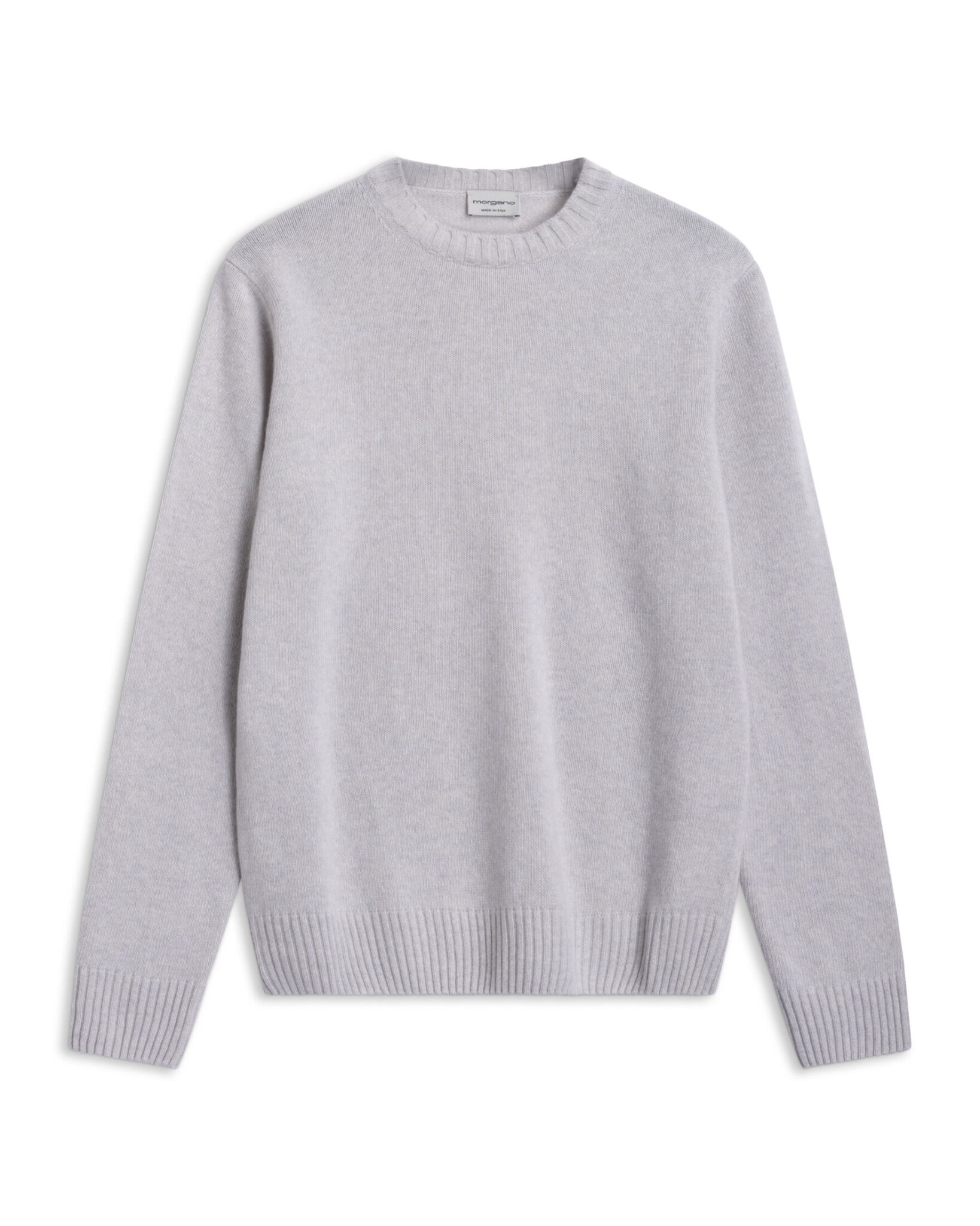 Morgano Merino Wool & Cashmere Round Neck - Grå | Follestad